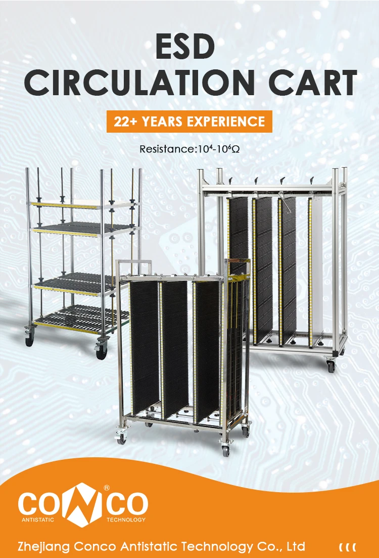 CONCO PCB Conveying Trolley - ESD SMT Storage Solution