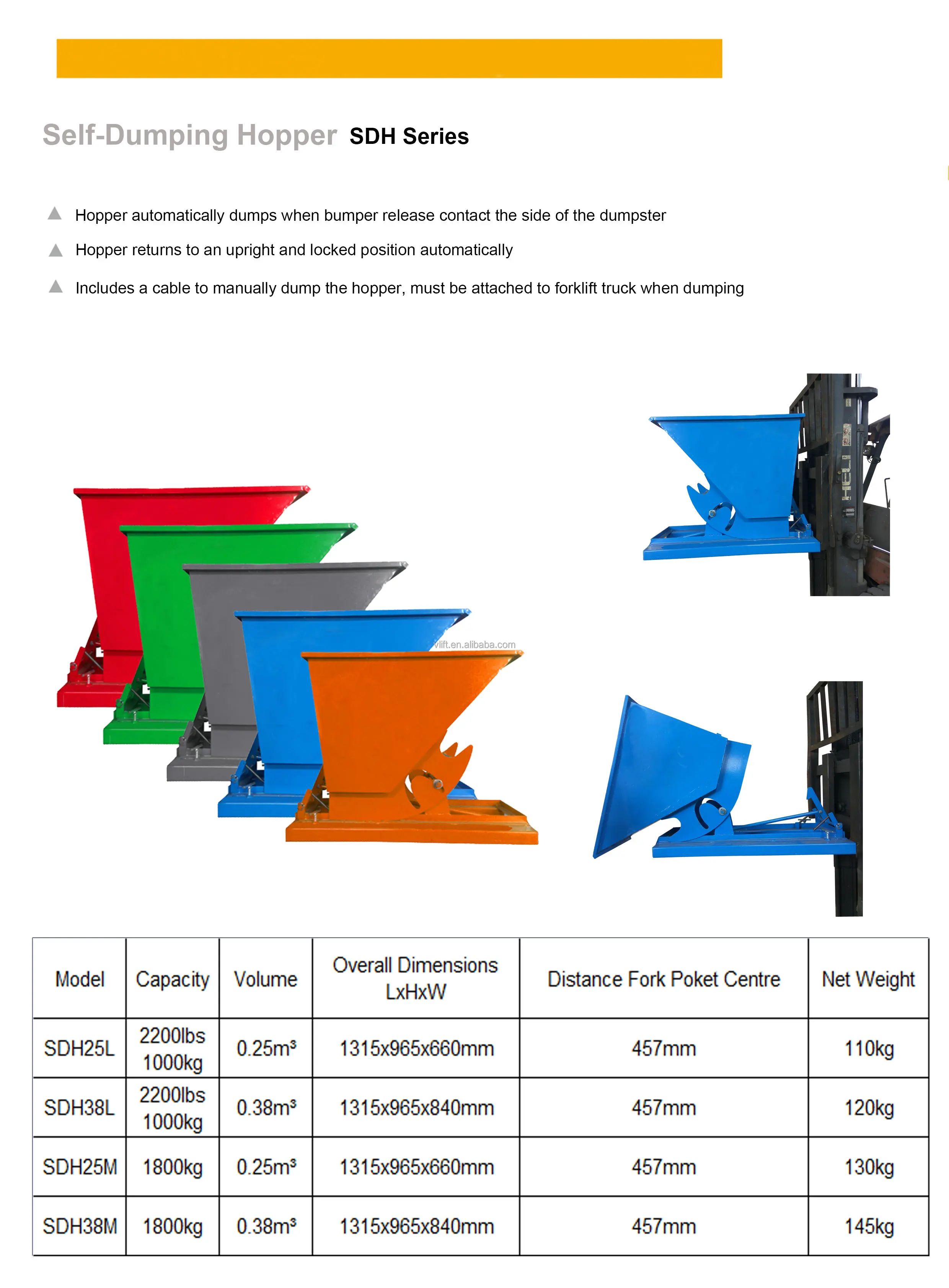 Forklift Tipper Bin - Efficient Waste & Scrap Management