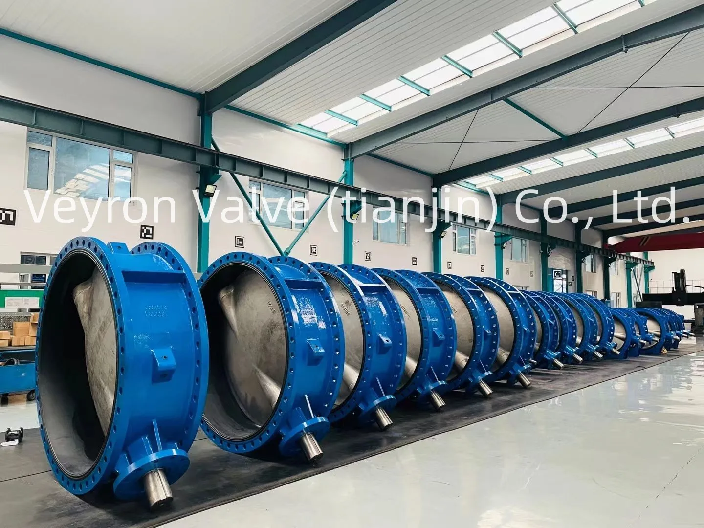 DN2400 Electric Actuator Soft Seal Flange Seawater Valve