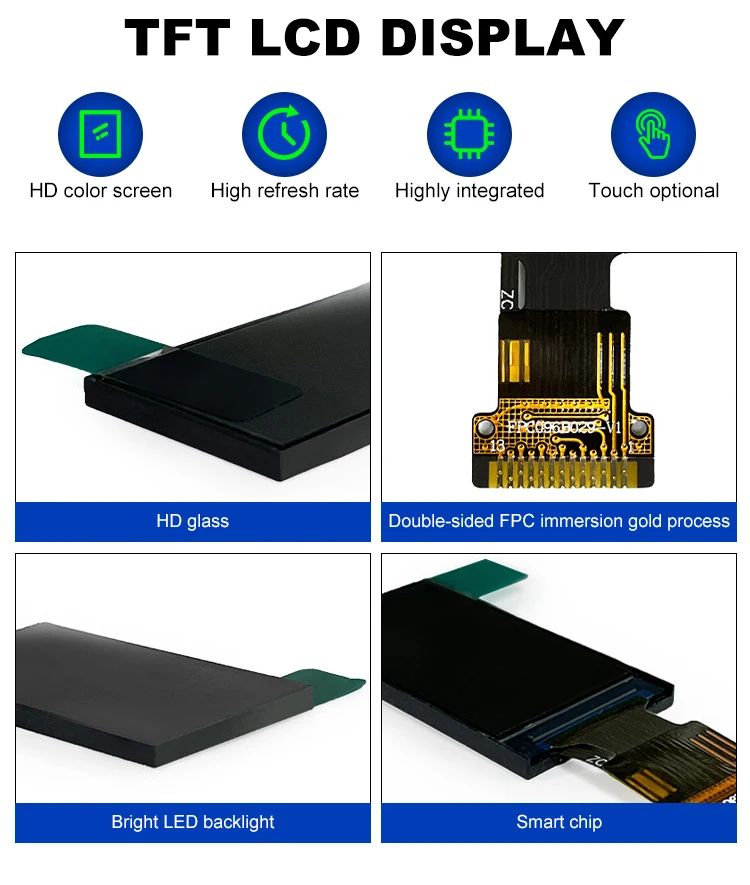 Free View Angle Tft Lcd Lvds Interface 1024*rgb*600 Pixel 7 Inch Ips ...