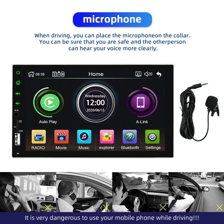 Capacitive Touch Screen Multimedia Car Stereo Player With Sd Card ...