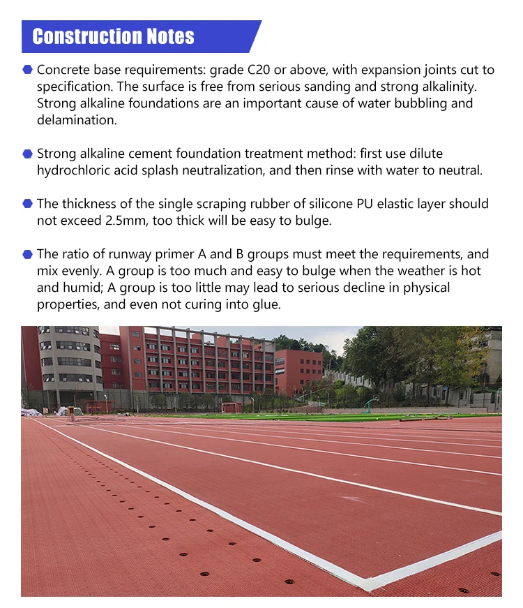 13mm Stadium Track Rubber Running Jogging Track Material Synthetic ...