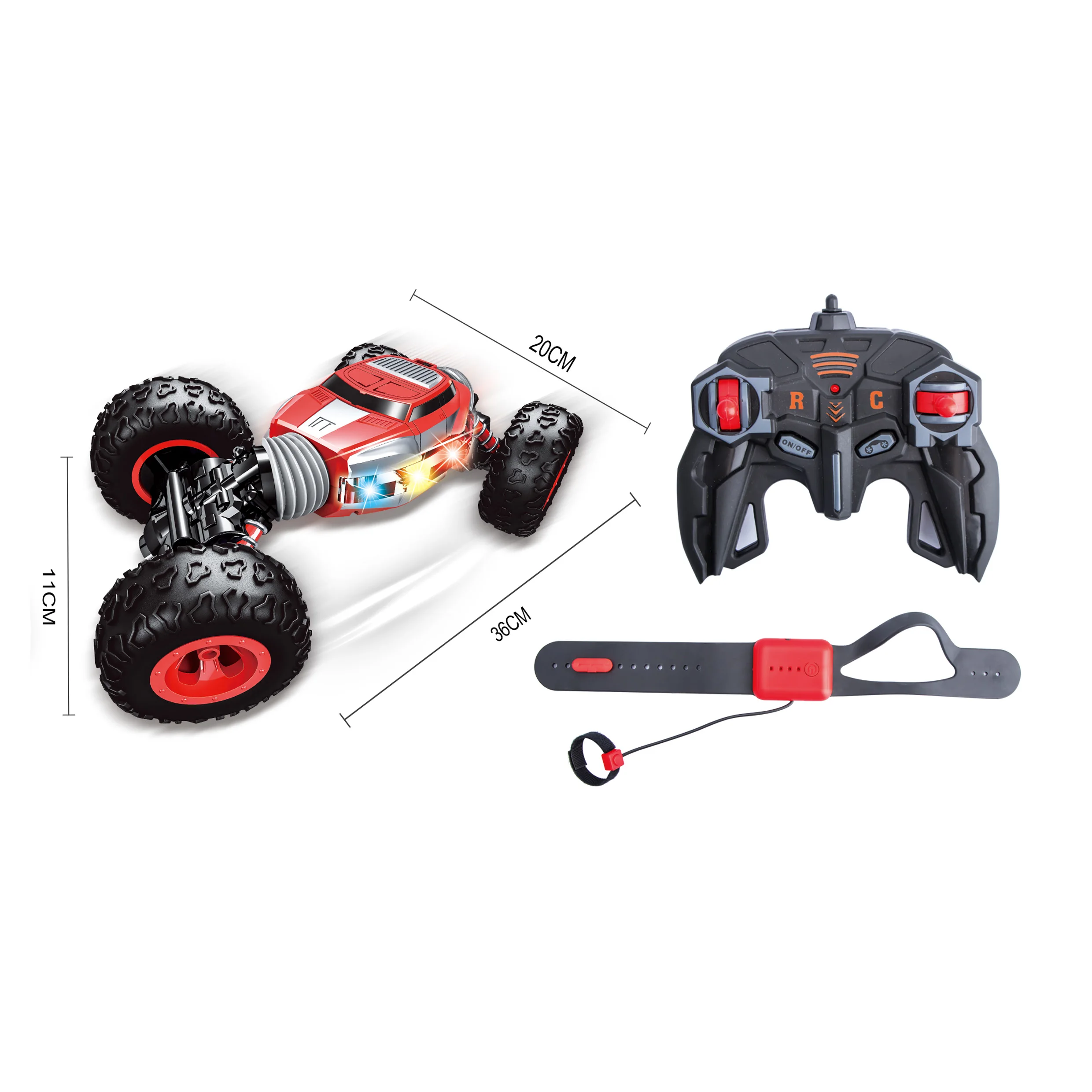 2.4g Watch Control Gesture Sensor Rc Stun Car 360 Degree Rotation ...