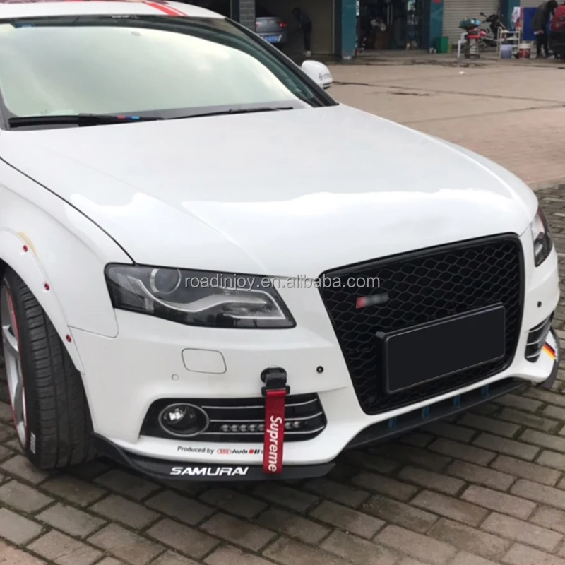 奥迪A4 S4 B8 2009 2010 2011 2012镀铬或黑色无标志RS4风格前运动型六角网蜂窝罩格栅| Alibaba.com