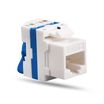 Utp Cat5/cat5e/cat6 Keystone Jack Safelectron Rj45 180 Degree Network ...