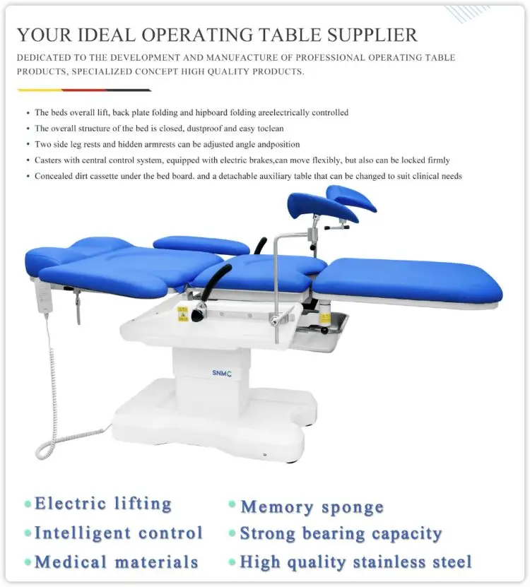 Snmot 7500b Bed Delivery Bed Cesarean Electric Surgical Table