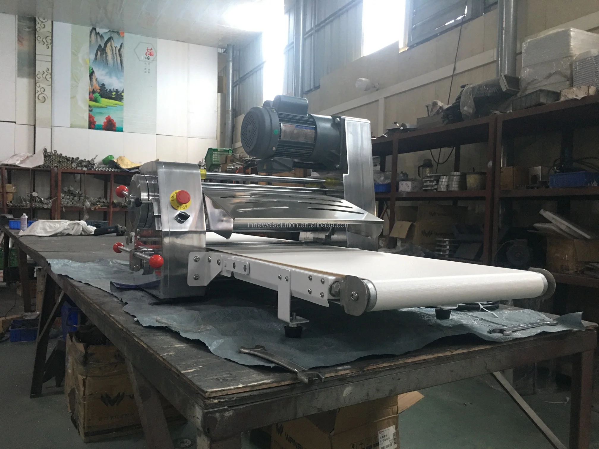 Industrial Dough Sheeter Machine Bao Dough Roller Wonton Wrapper ...