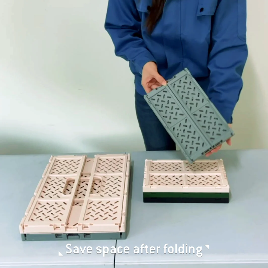 Home Office Desk Custom Logo Container Box Stackable Collapsible Pastel ...