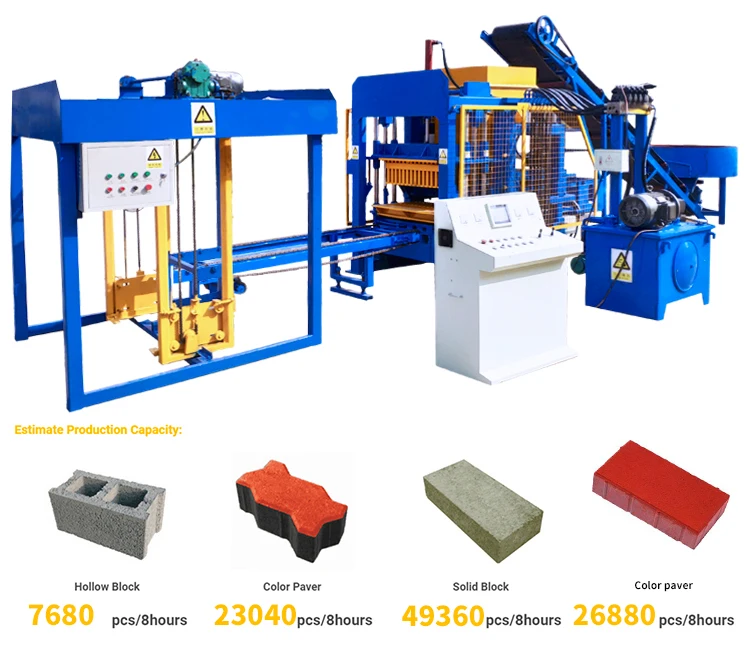 Qt4-15 Maquina De Bloques De Cemento Concrete Block Machine De Brique ...