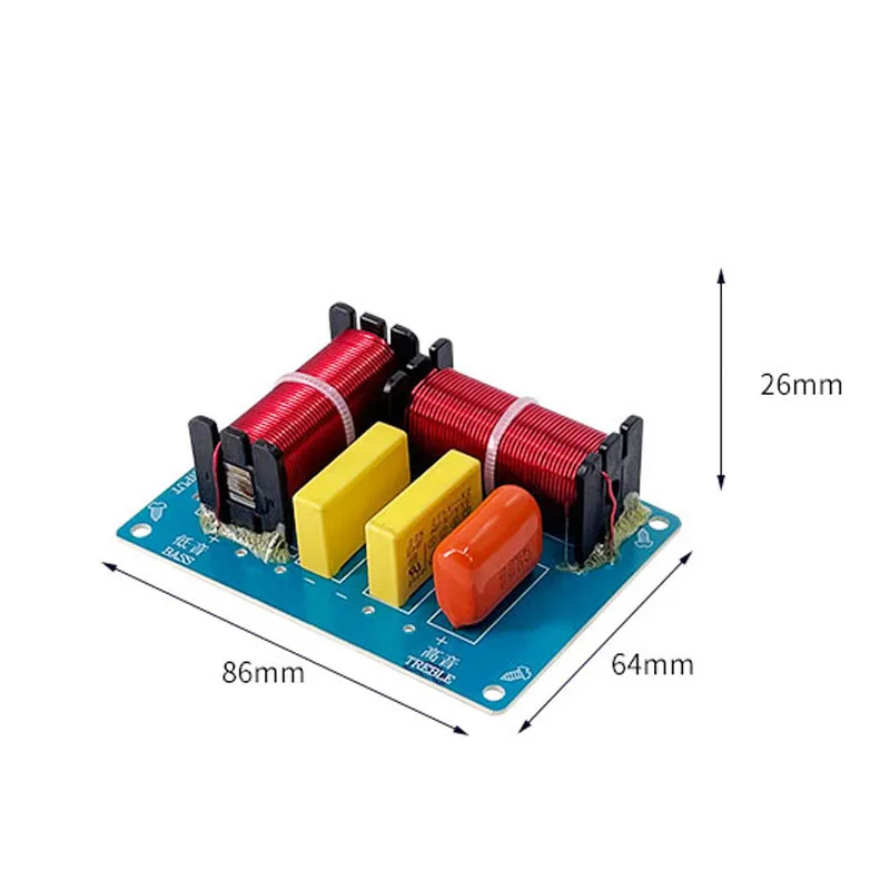 180w Treble Bass Passive Hifi Frequency Divider 2 Way Audio Crossover ...