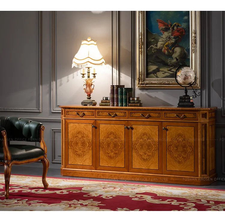 Office Filing Cabinet Upscale Executive CEO Boss Manager Four Door ...