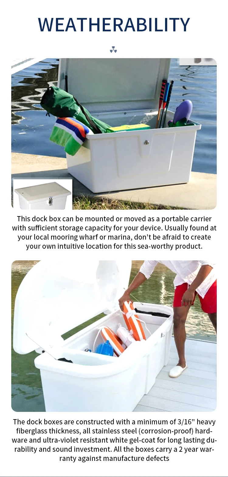 White Frp Lock Uv Gelcoat Gas Shocks Fiberglass Boat Marine Storage ...