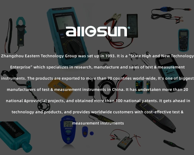 Allosun EM5812 Cable Length Meter: 30KM Digital Resistance Tester for ...