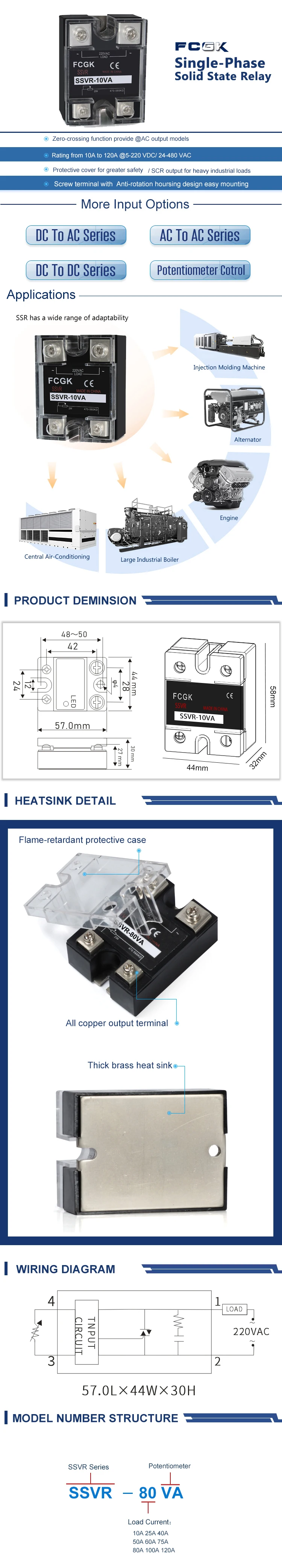 SSR VR Miniature Solid State Relay - 40A High Power Control