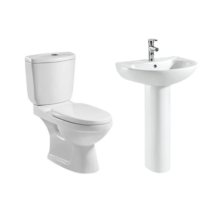 Medyag Cheap Toilet Pedestal Basin Sets Wash Down Ceramic 250mm Two ...