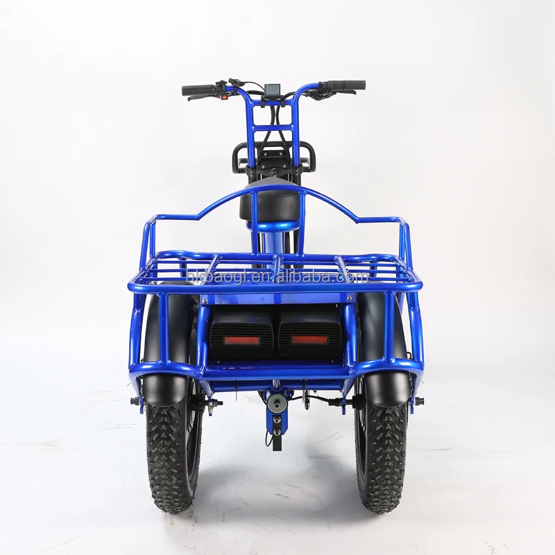 Electric Tricycle Hunting Cargo Electric Trike 20 Inch Fat Tire ...