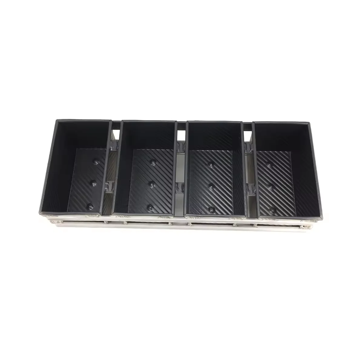 Customized 4 Straps Nonstick Corrugated Commercial Loaf Pan
