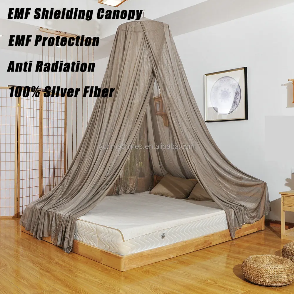 Emf Faraday Bed Canopy Rfid Shielding Mosquito Net - Buy Block Emf Bed ...
