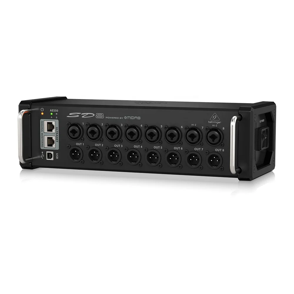 Behringer SD8 Digital Stage Box - 8 Inputs & 8 Outputs