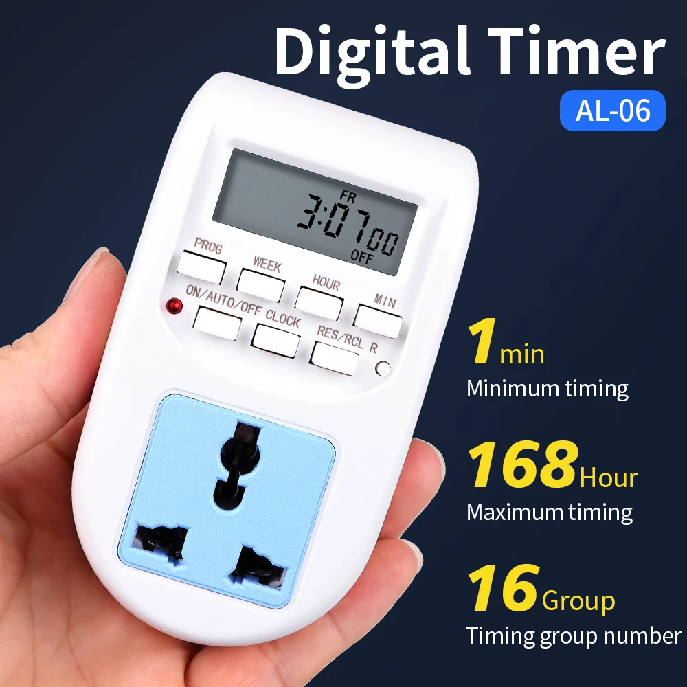 Wholesale AL-06 Digital Timer Smart Timer Socket Electronic Timer Time ...