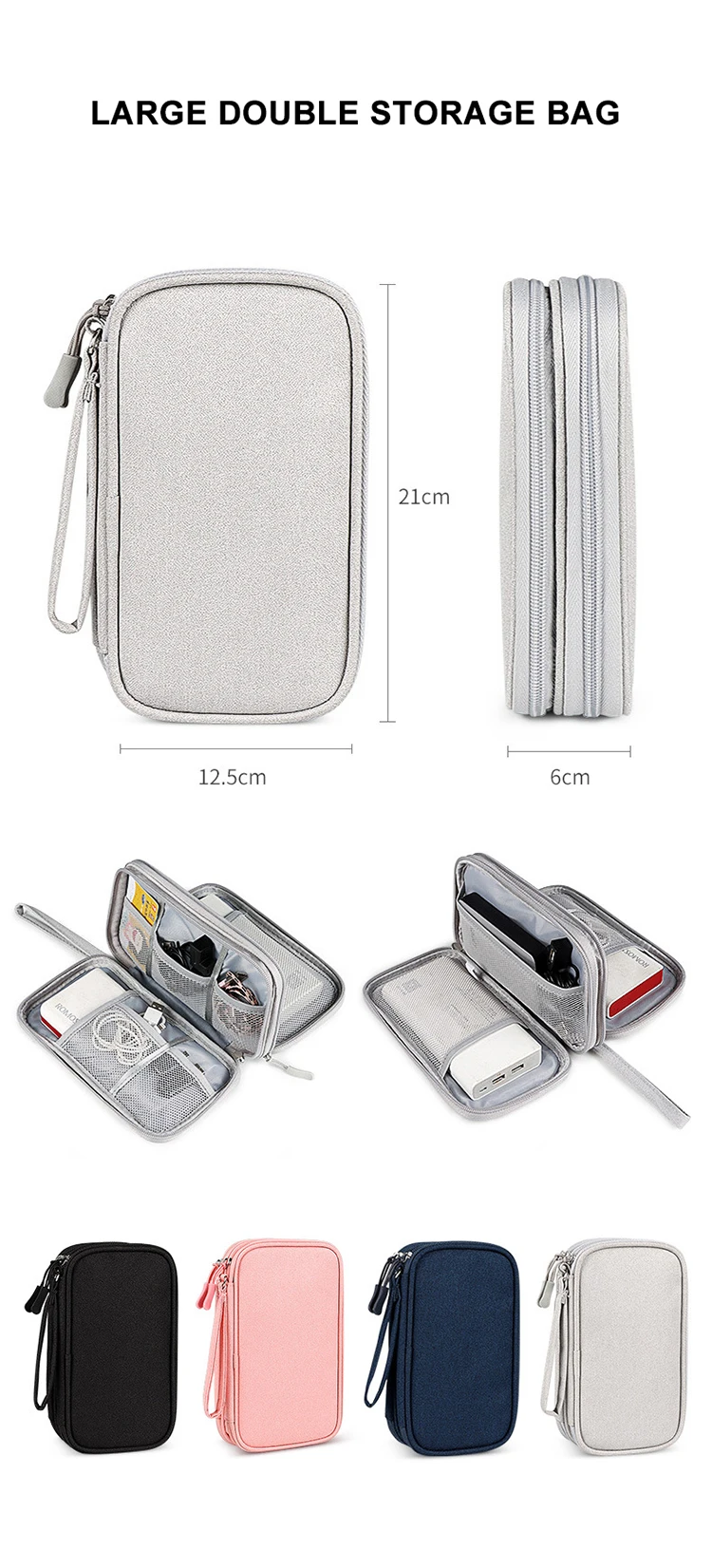 Waterproof Electronics Organizer Bag - Perfect for Travel