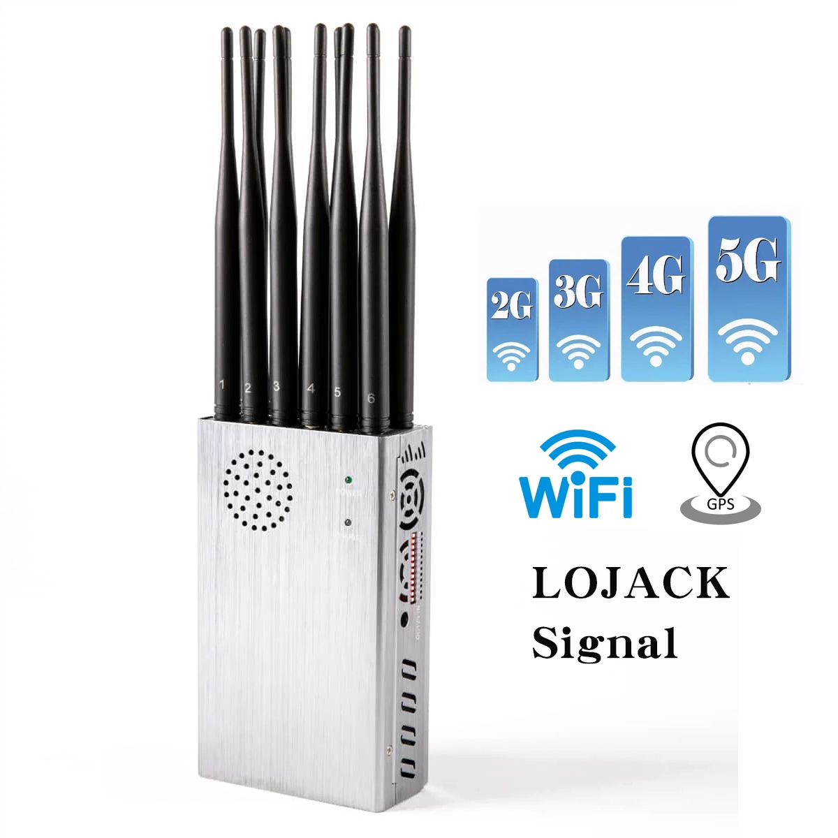 12 Antennas Portable 2g 3g 4g 5g Gps Wifi Lojack Anti Track Gps Signal ...