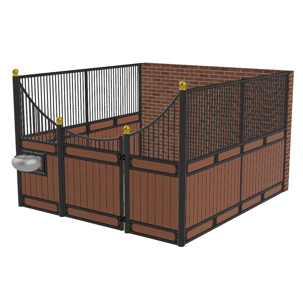 Portable Horse Stable Galvanized Steel Frame Sliding Door Horse Box ...
