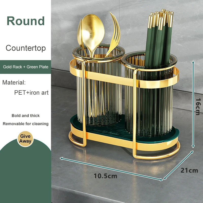 Kitchen Wall Cutlery Holder Iron Nice Tableware Storage Rack Cutlery ...