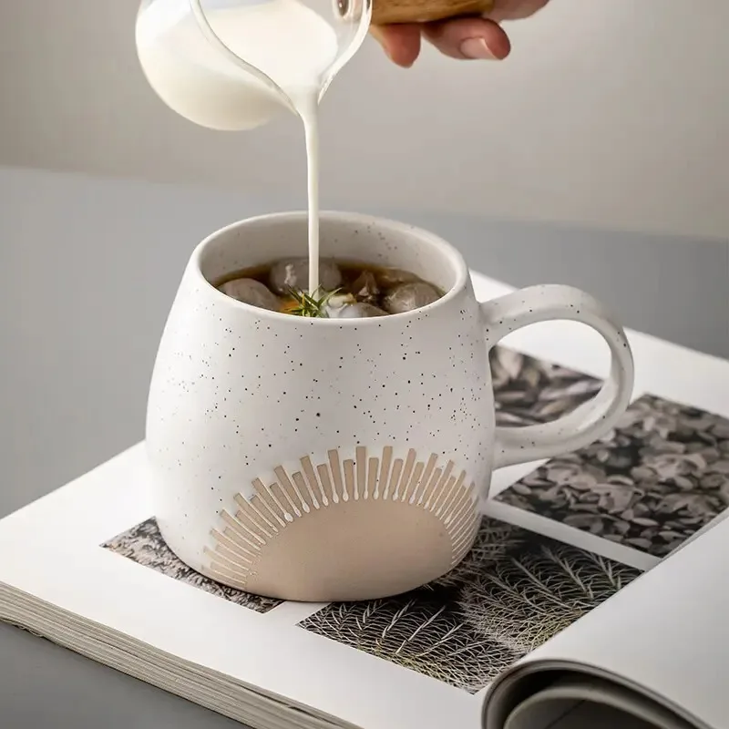 Sesame Glaze Large Belly Ins Style Water Coffee Cup Light Decoration ...