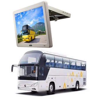 17 Inch Bus Monitor Travel Bus Roof Mounted Monitor Coach Flip Down ...