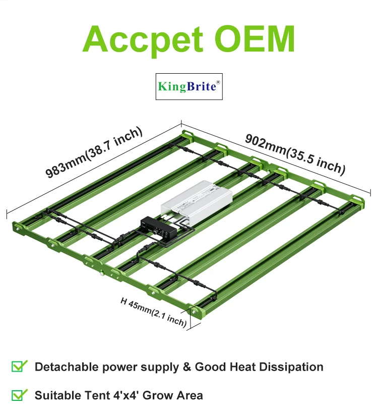 Separate Switches For Uv/ir,Kingbrite 480w Samsung Lm301h Evo Uv Ir Mint White Full Spectrum Led ...