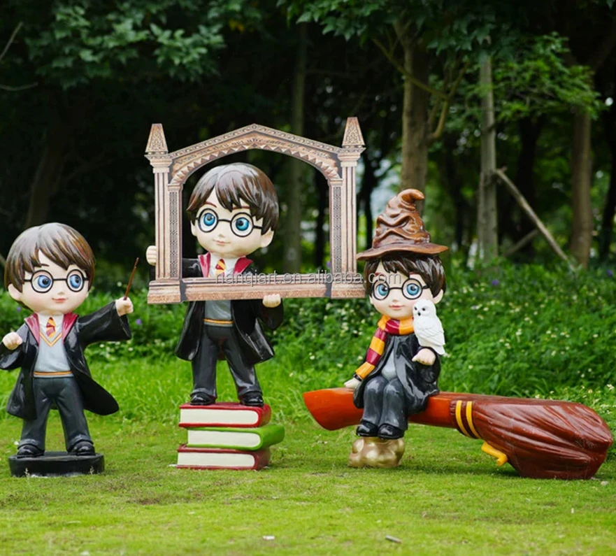 Outdoor & Home Decor Sculpture Realistic Life-size Harry Cartoon Statue ...