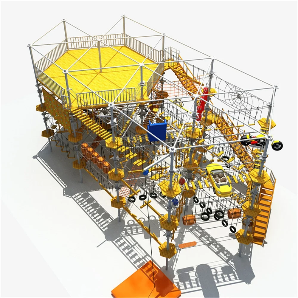 Team Building Indoor Outdoor Adventure Obstacle High Ropes Course