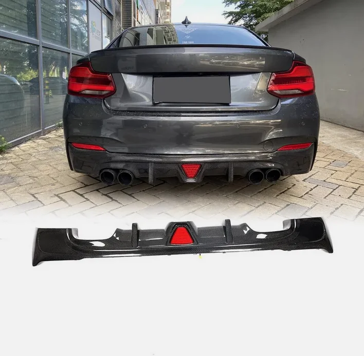 F22 M Sport Rear Diffuser With Lights For Bmw 2 Series F22 M-sport ...