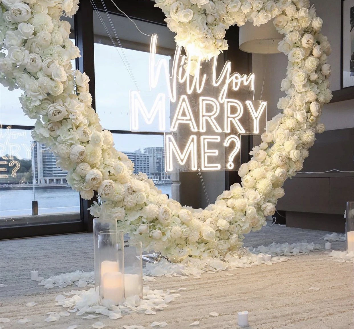 Wedding Used Led Neon Sign Words Will You Marry Me Neon Light For ...