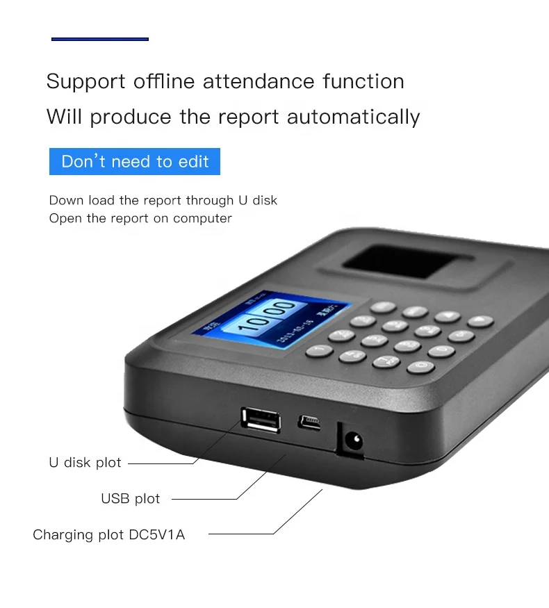 Office Biometric Fingerprint Scanner - Efficient Time Recording