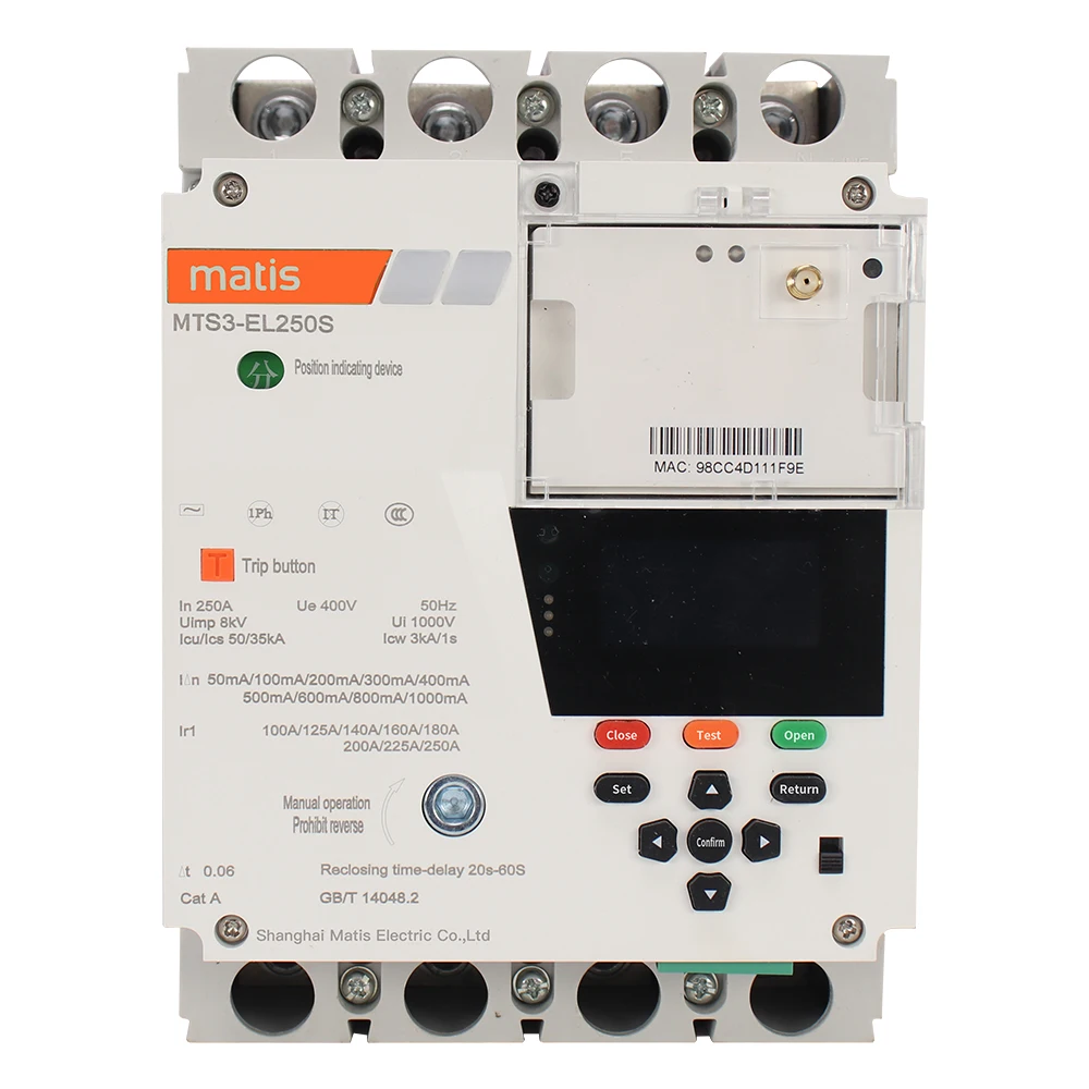 New Mccb Elcb Circuit Breaker 4p Smart Mccb With Rs485 - Buy Mccb ...