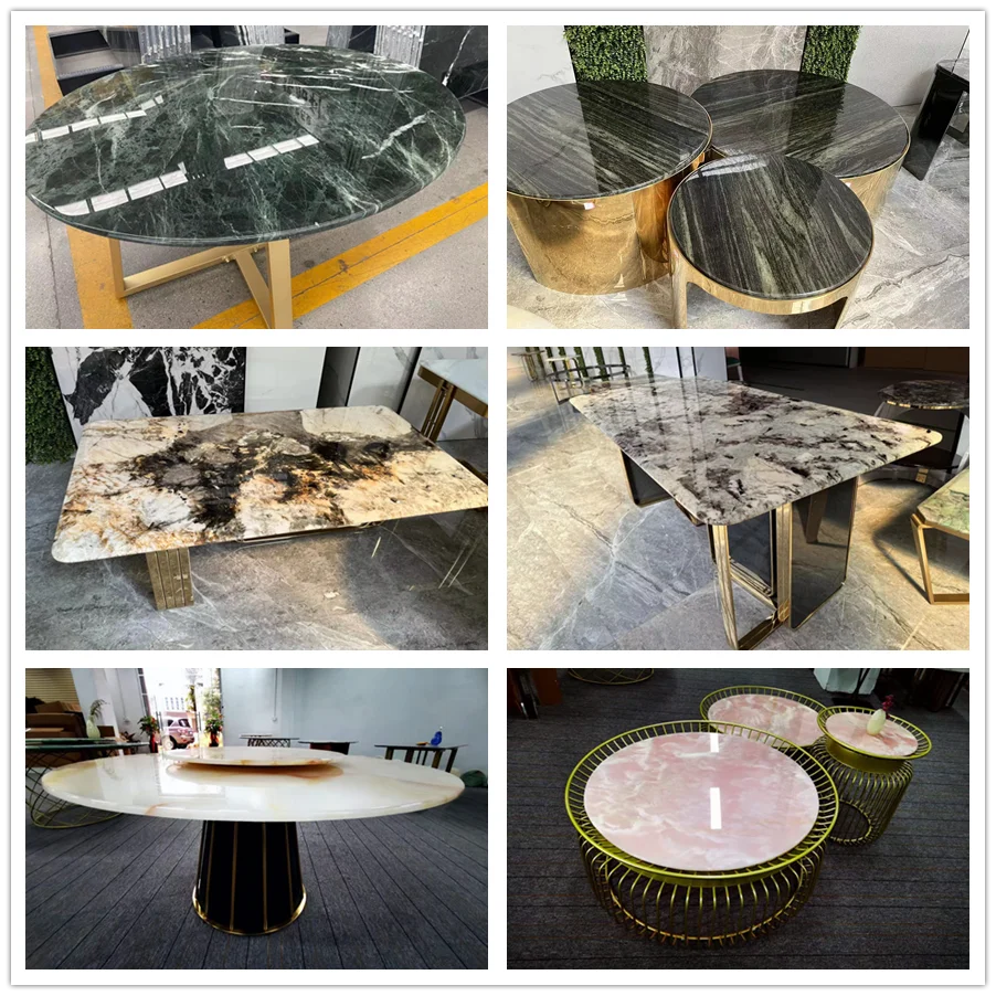 Backlit Onyx Table - Durable, Stylish Natural Stone Furniture