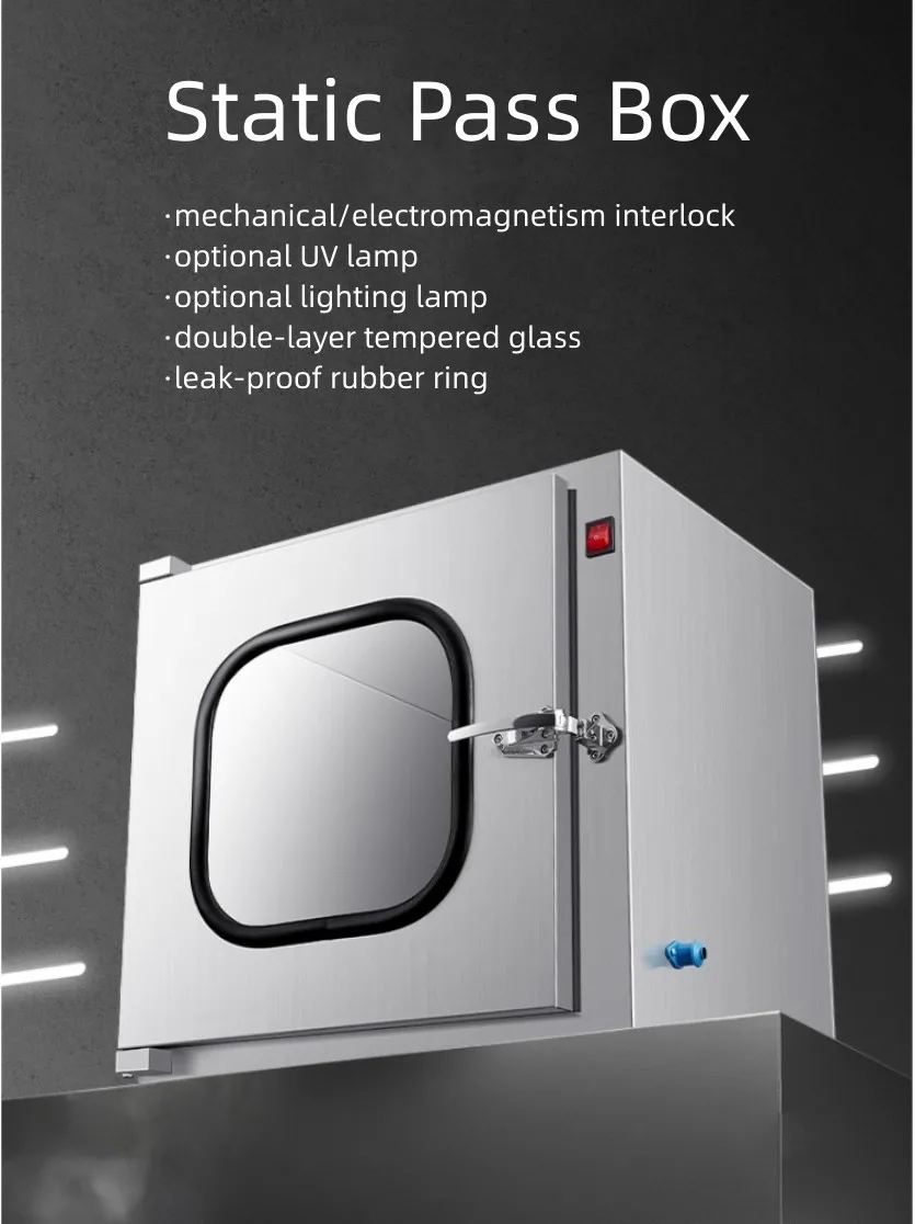 Lab Cleanroom Clean Room Pass Box Laboratory Class100 Dynamic Pass Box ...