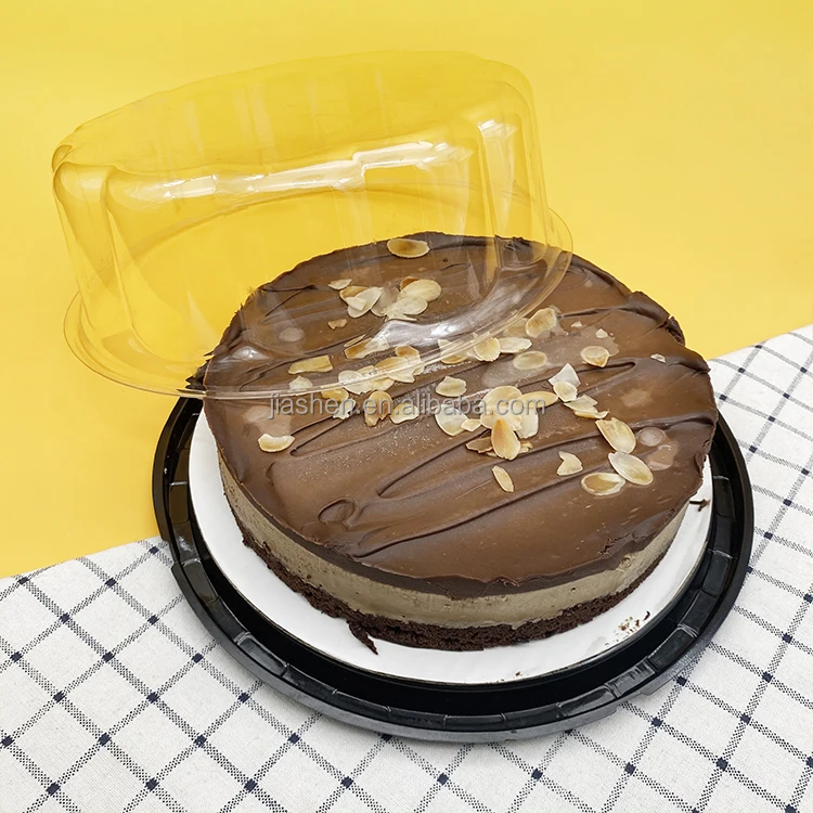 Disposable Transparent Plastic Togo Cake Container Cake Box With Dome ...