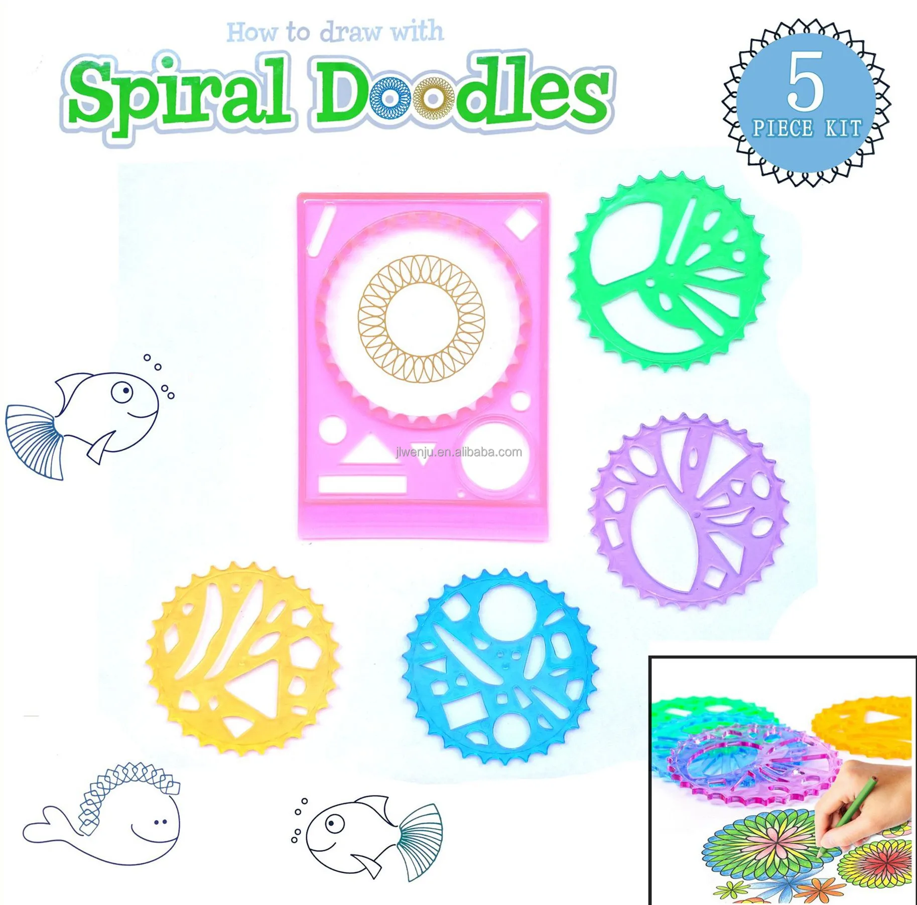 Diy Fashion Drawing Ruler Kids Children Creative Educational Magic ...