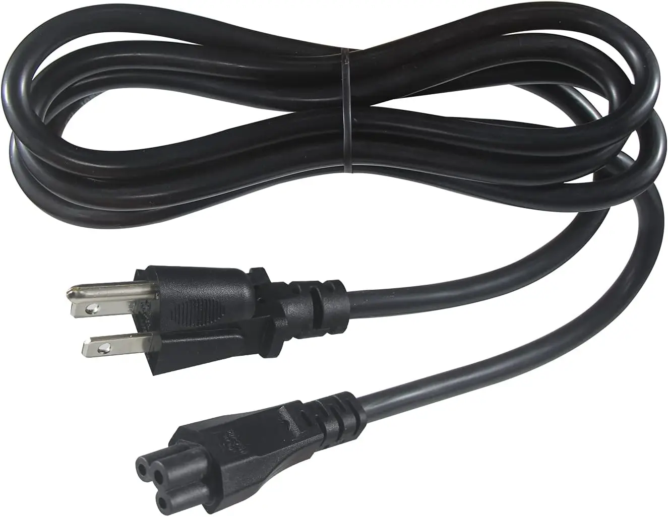 2ft US 3 Prong Mickey Mouse AC Power Short Cord,USA Nema 5-15P Male to IEC320 C5 Female Power ...