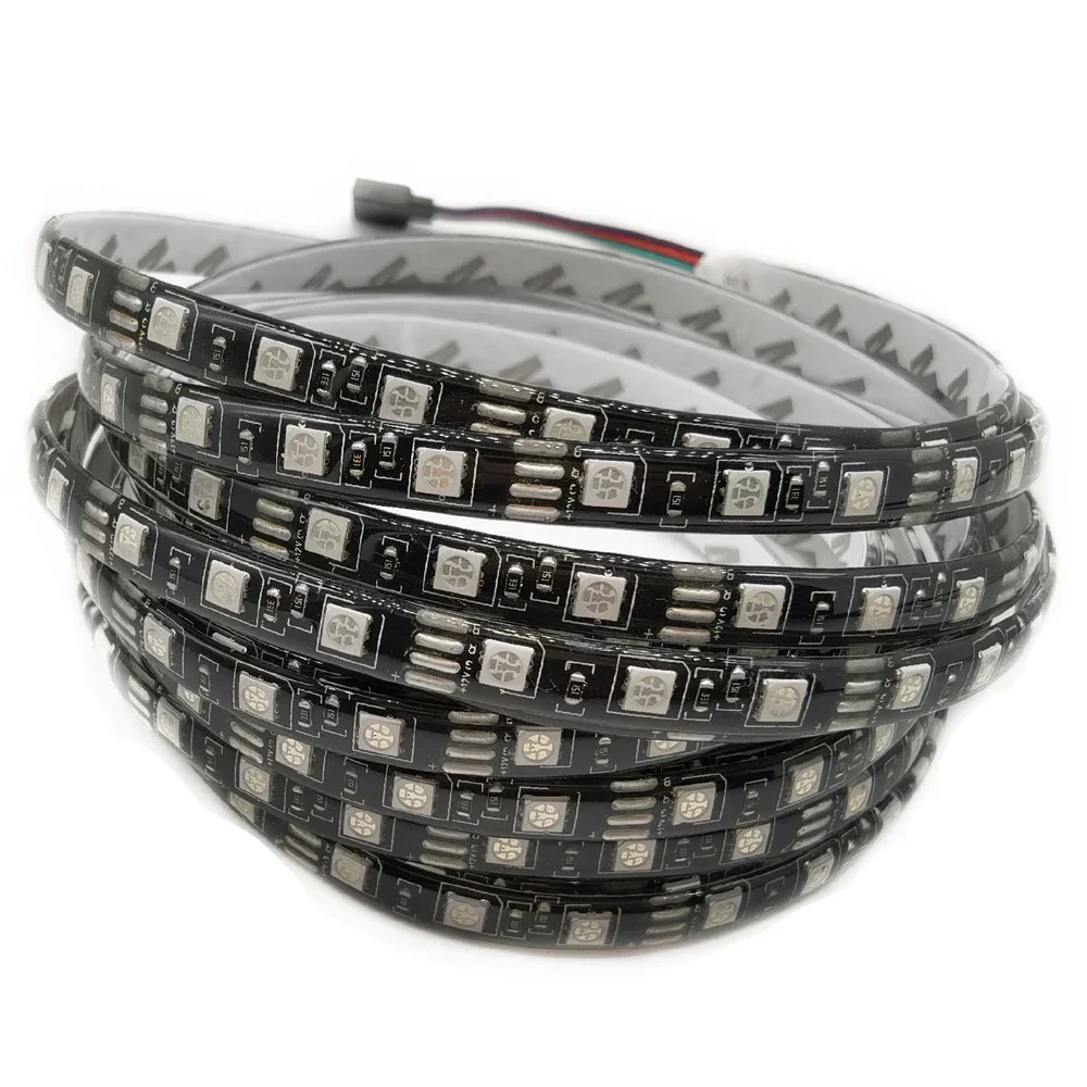 5050 RGB Flexible LED Strip Light 60LEDs/m 12V Waterproof 5m/roll Smart ...