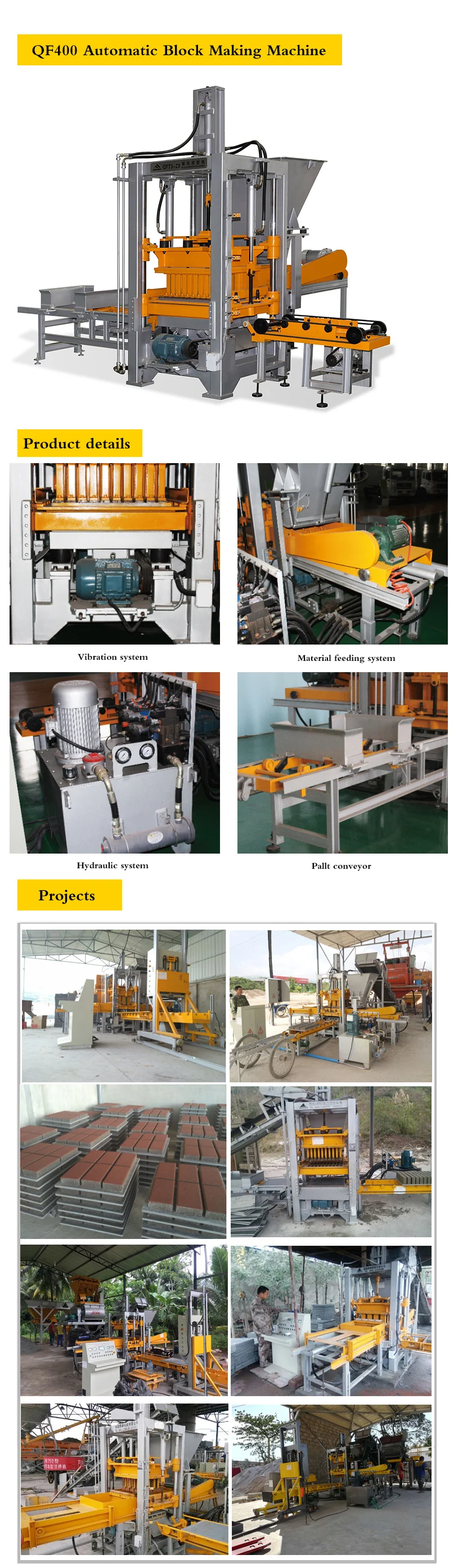 Qunfeng QF400 Brick Block Making Machine - Efficient & Durable