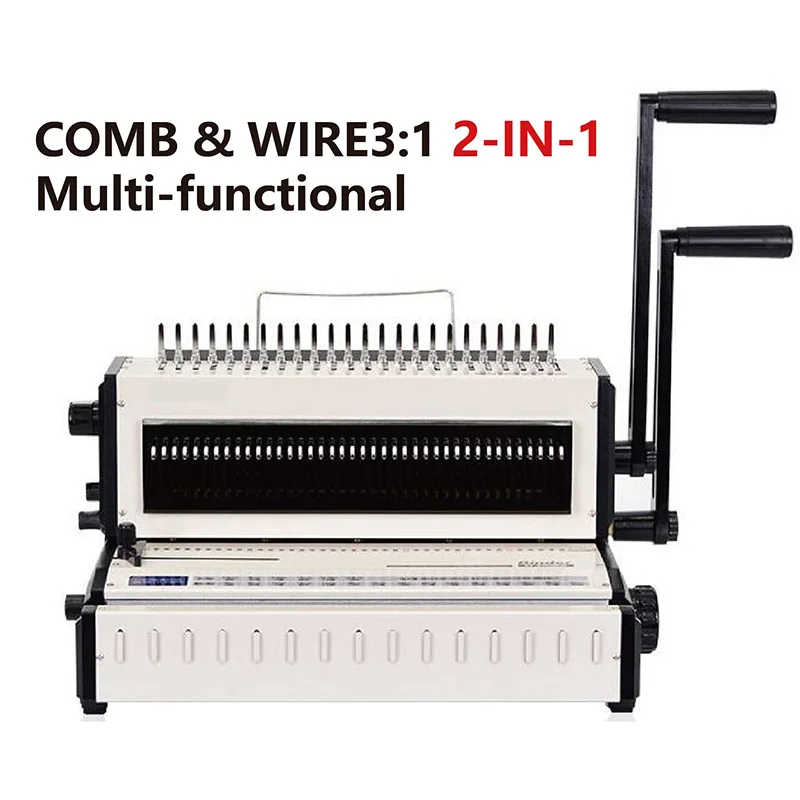CW2016 Comb +Wire Electric Punch Binding Machine Multi Functional ...