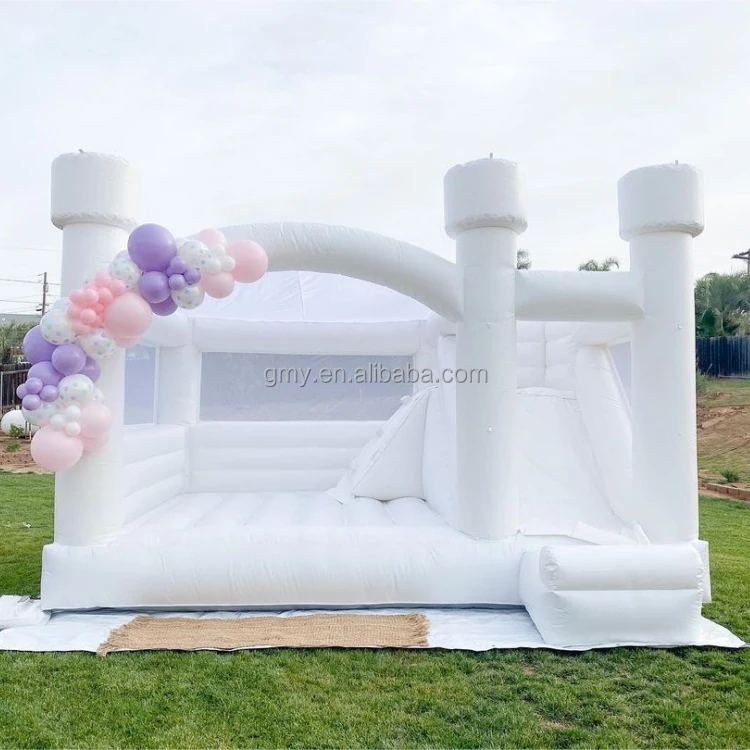 Commercial Grade Pvc Bounce House Inflatable Bouncer White Bounce House ...