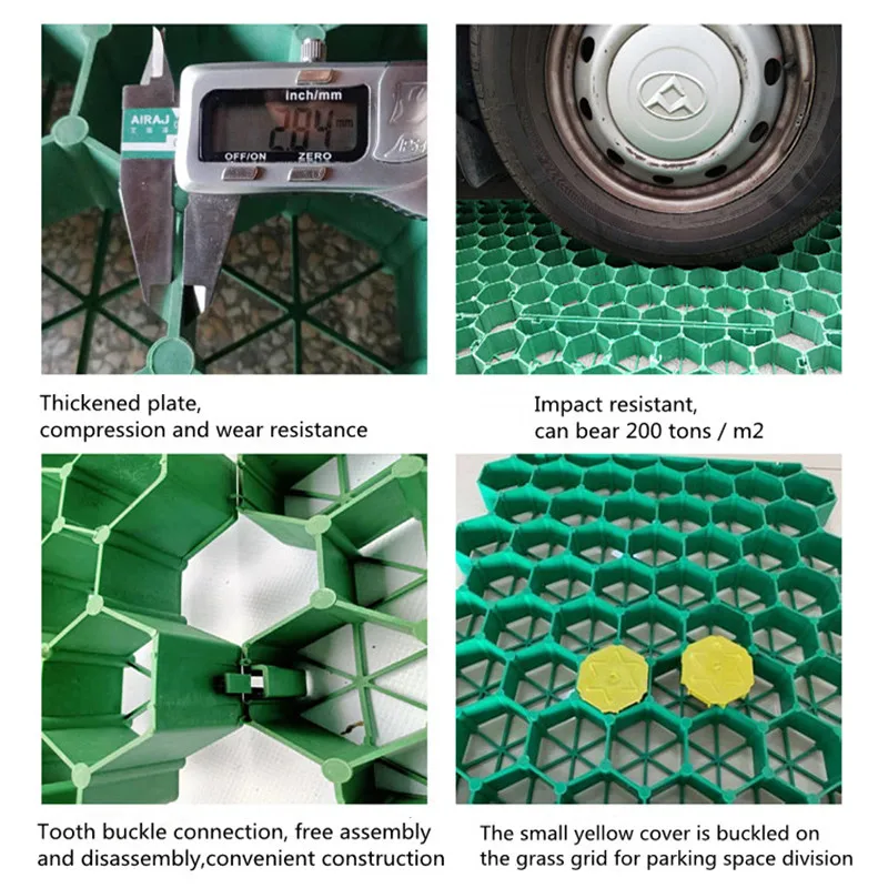 HDPE Plastic Pavers - Durable Gravel Stabilizer Grids