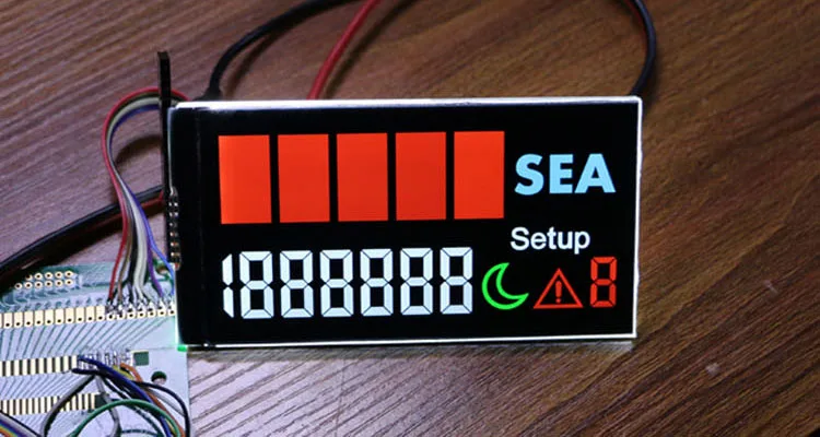 Small Dimension 7 Segment TN Mono Calculator LCD Display