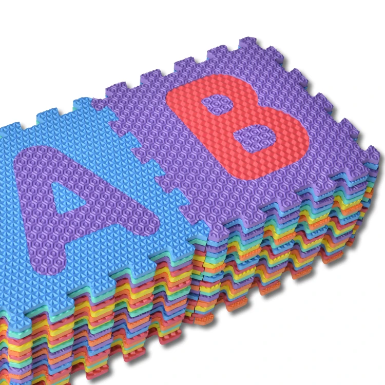 36pcs Pack Kids Soft Letter Number Eva Foam Abc Alphabet Play Mat ...