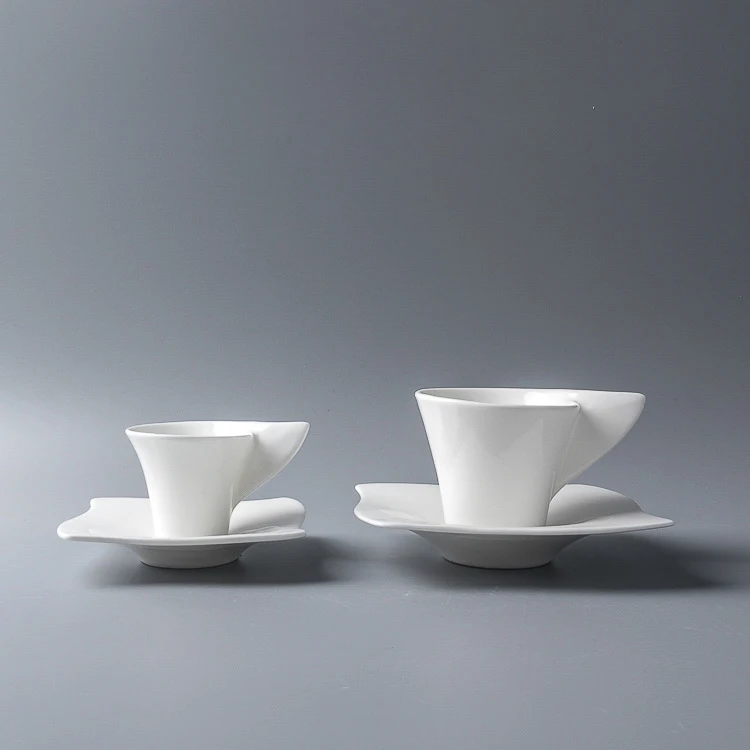 Wholesale Custom Logo Creative Wave Shape Ceramic Coffee Cup and ...